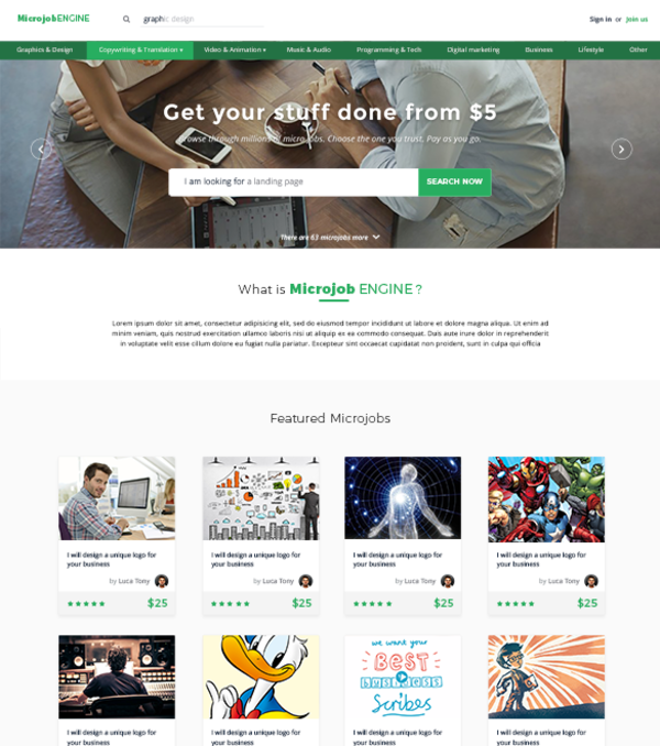 The Absolute Best Micro Job WordPress Themes (Fiverr Clone WordPress ...