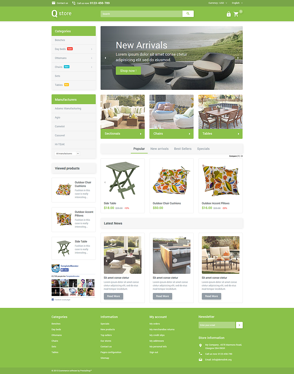 27+ Stunning Indoor & Outdoor Furniture Store Website Themes ...