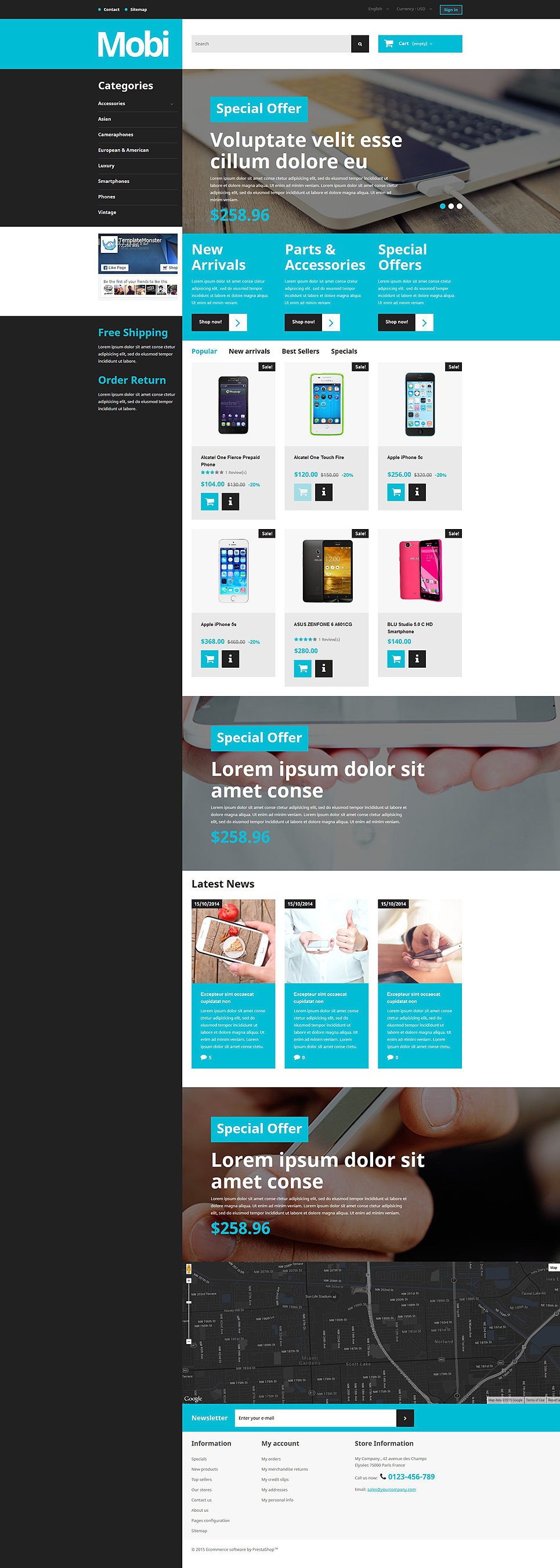 15+ Awesome Mobile Phone Store Ecommerce Website Templates (Mobile ...