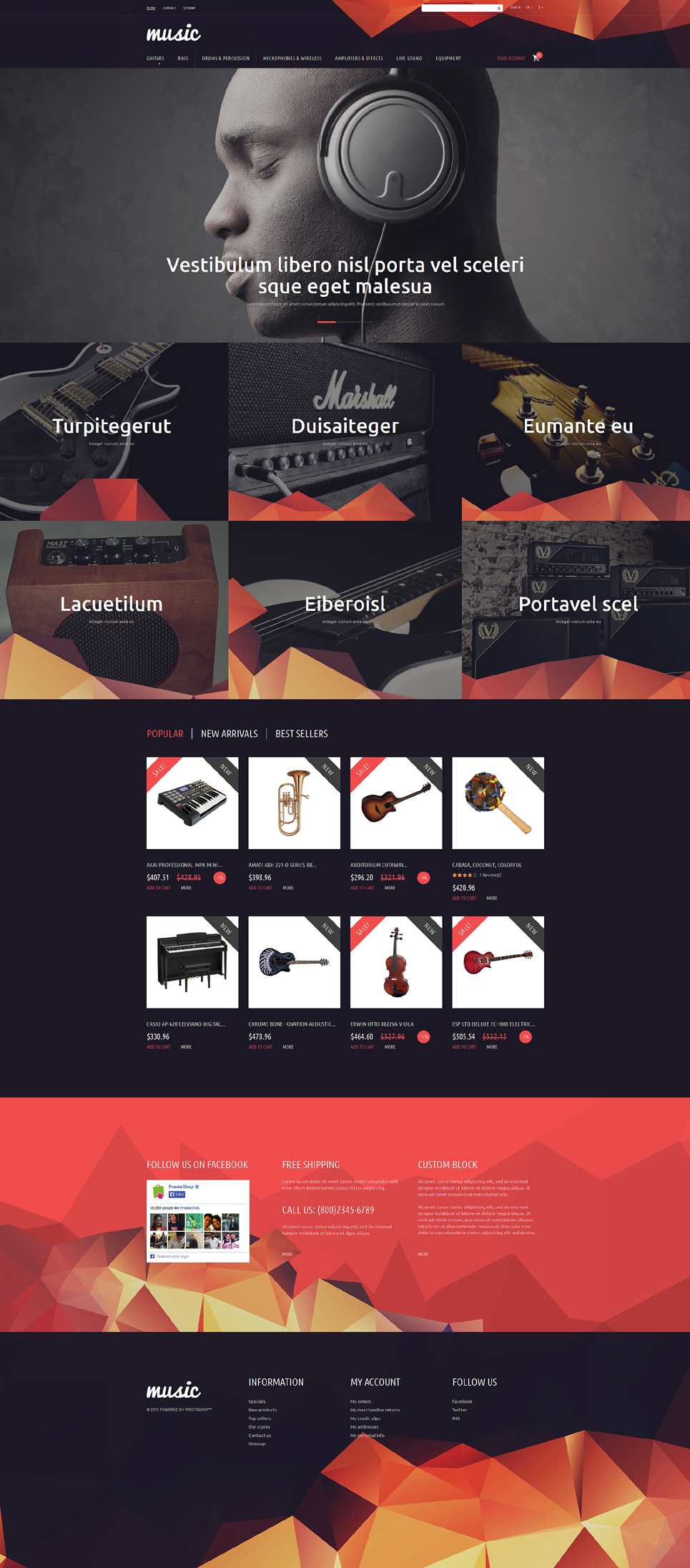 9+ Great Audio PrestaShop Ecommerce Themes for Audio Sales (Music or ...