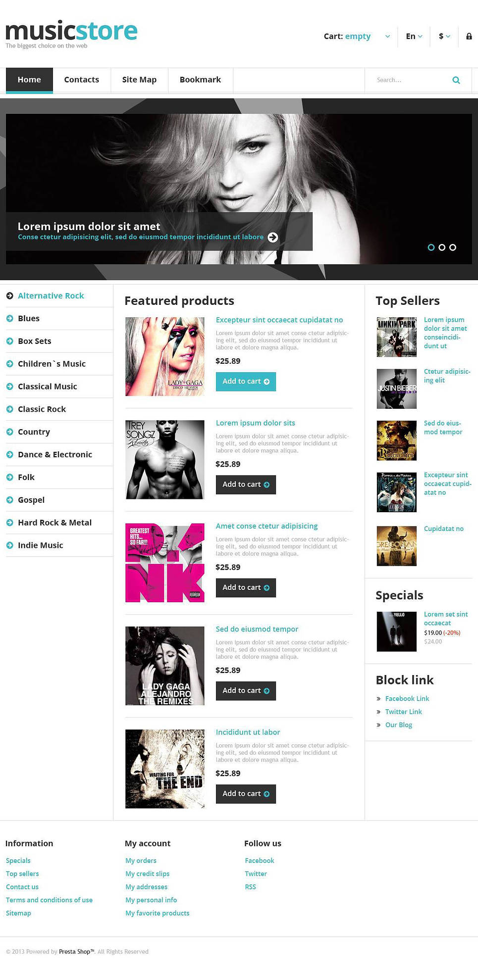 9+ Great Audio PrestaShop Ecommerce Themes for Audio Sales (Music or ...
