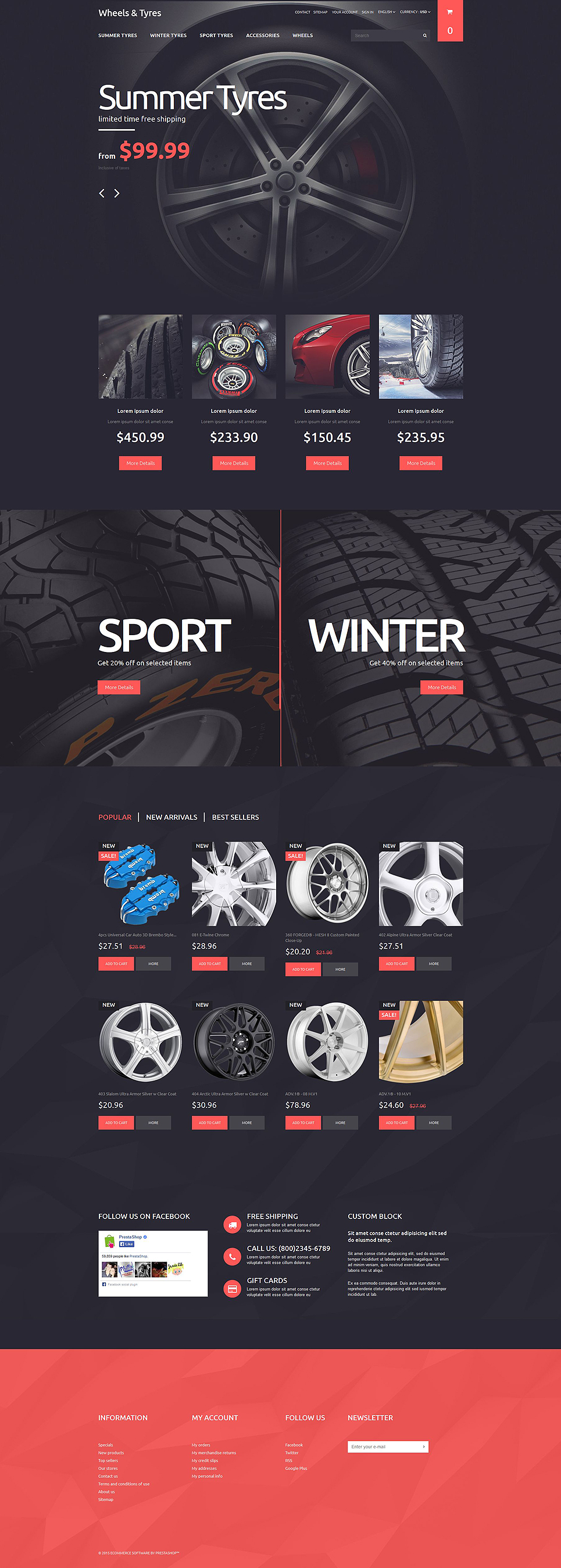 9+ Stunning Car & Automotive Tyre Store Ecommerce PrestaShop Themes