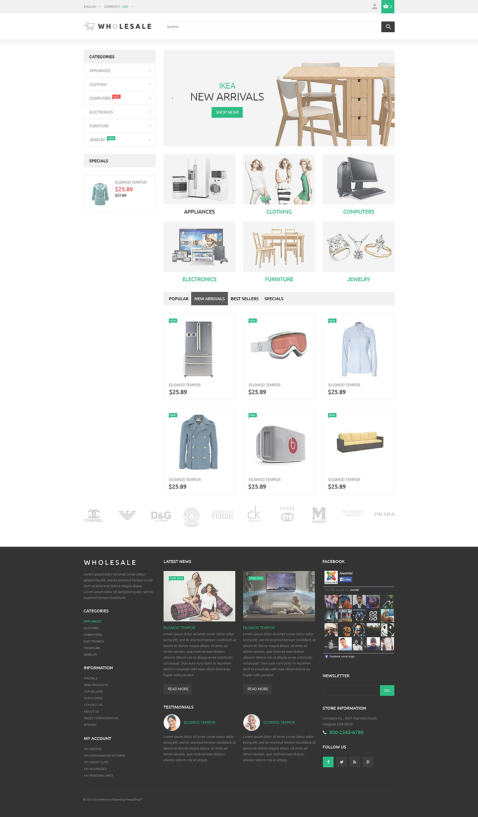 The Best Ecommerce Wholesale & Department Store PrestaShop Themes