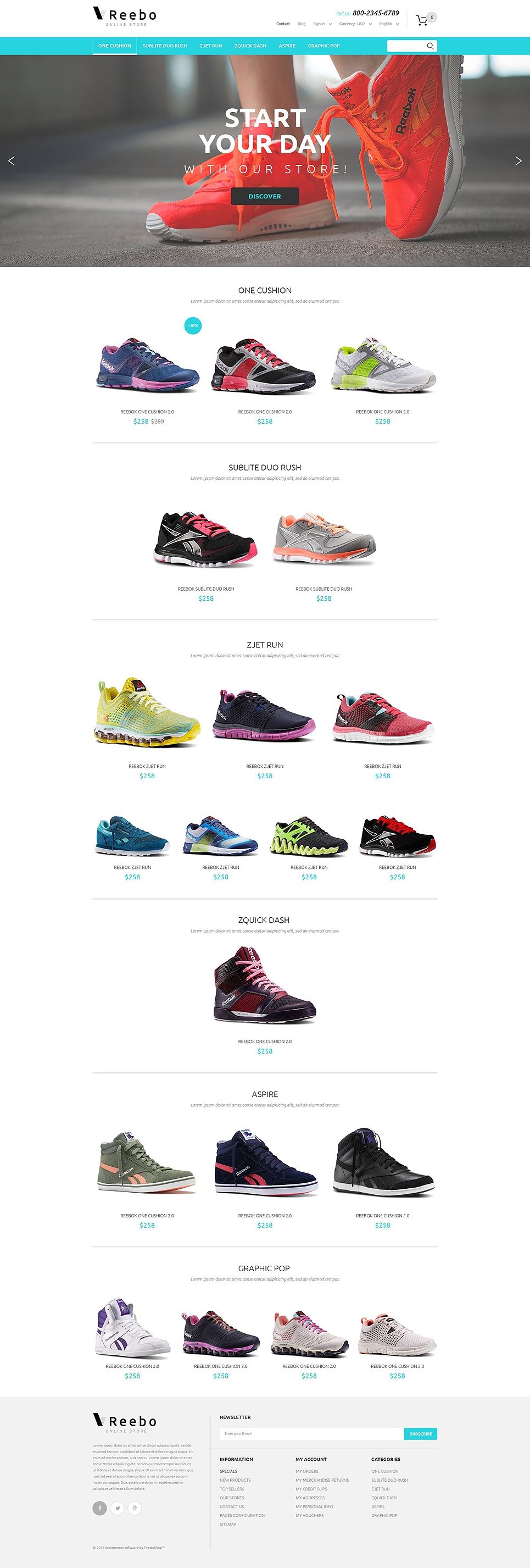 5+ Awesome Sneaker & Shoe Store PrestaShop Themes