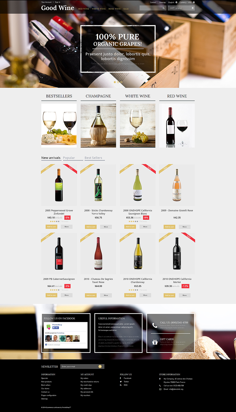 Top 10 Wine Store Ecommerce Templates (Wine PrestaShop Themes)