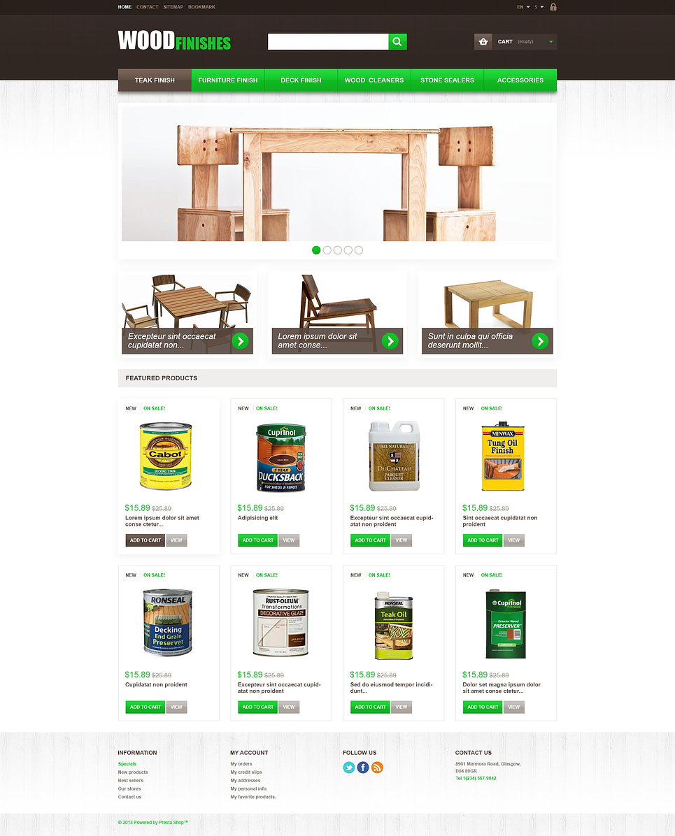 20+ Finest Furniture Store PrestaShop Themes