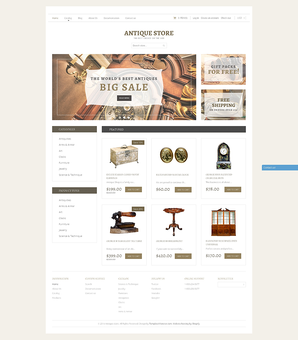 Antique Store Shopify Themes – Buildify