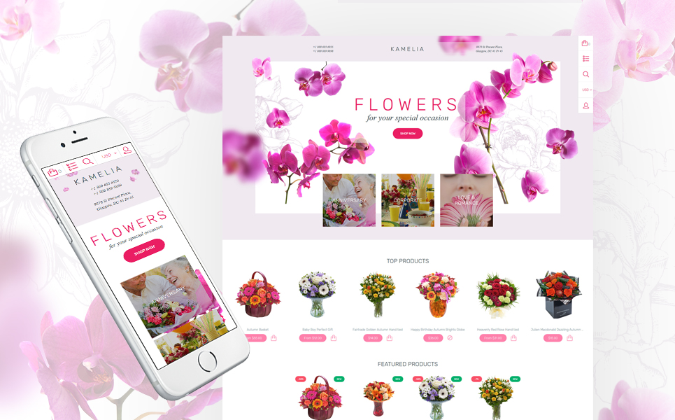 Great Gift Store Shopify Themes for Any Occasion! (Flowers, Edible ...