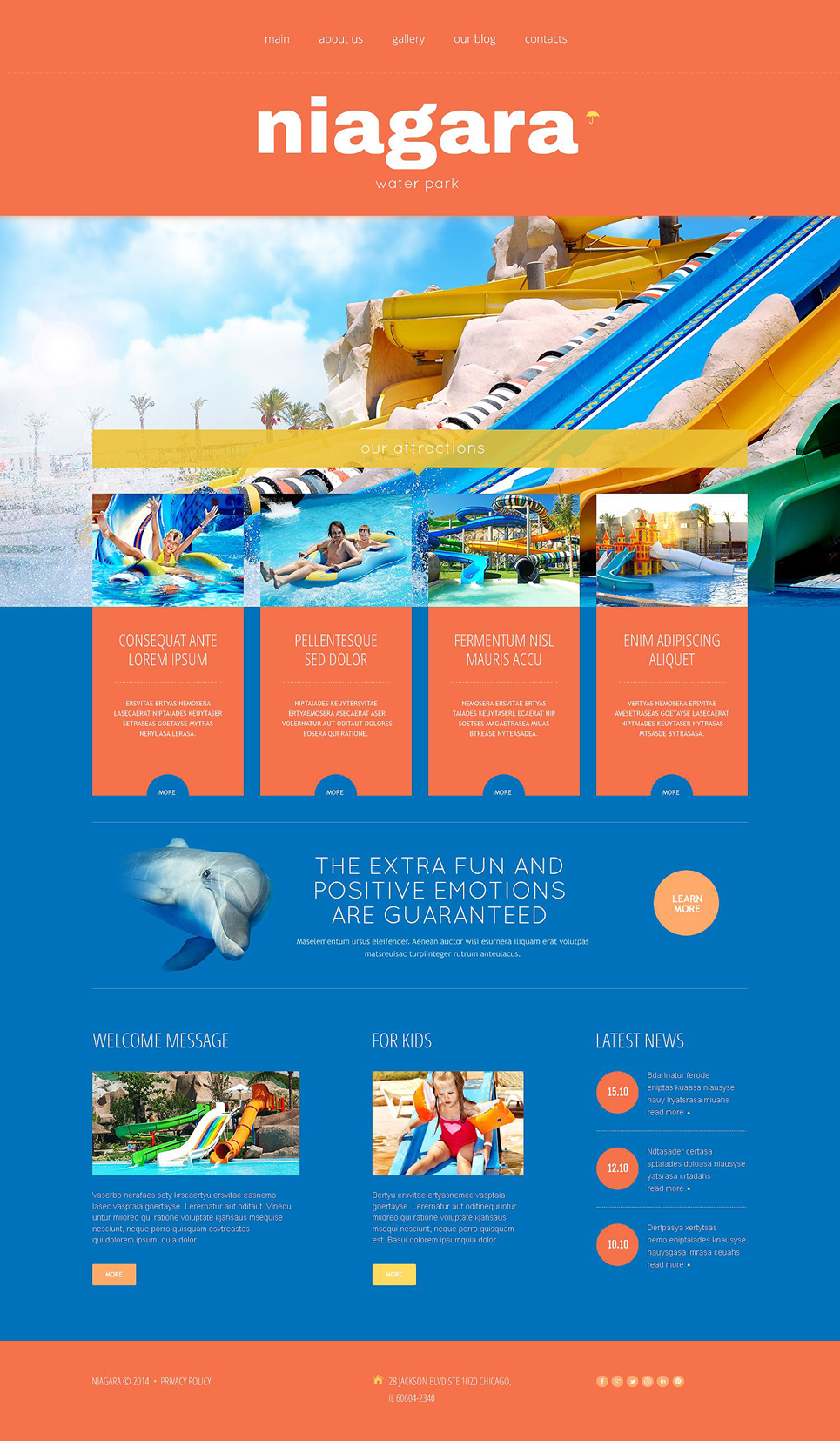 Amusement & Water Park WordPress Themes