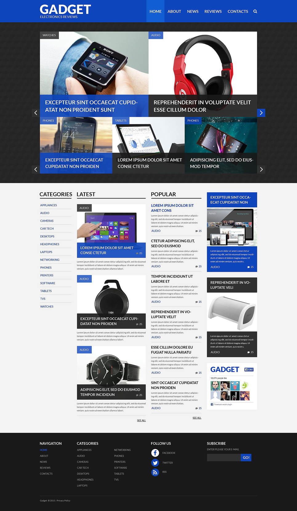 Electronics & Gadget News WordPress Themes
