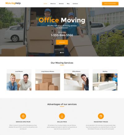 7 of the Best WordPress Themes for Movers & Moving Companies