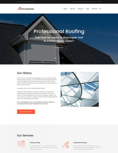5 of the Best WordPress Themes for Roofers & Roofing Companies | Buildify