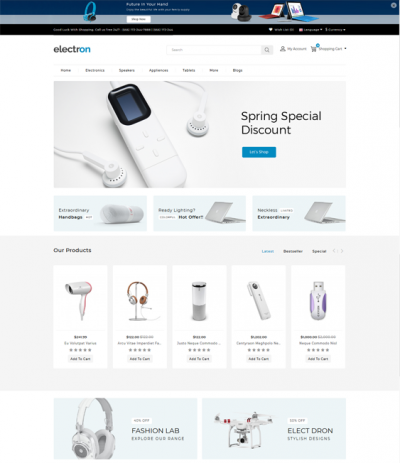 18 of the Best OpenCart Themes for Selling Electronics