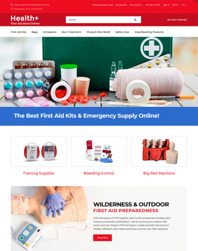 7 of the Best OpenCart Themes for Health & Medical Stores