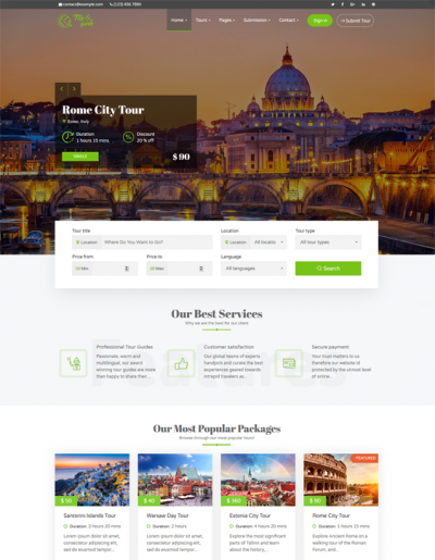 20+ of the Best Travel and Tourism WordPress Themes