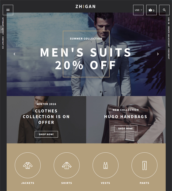 Dapper Menswear Shopify Themes For Men s Fashion And Clothing Stores
