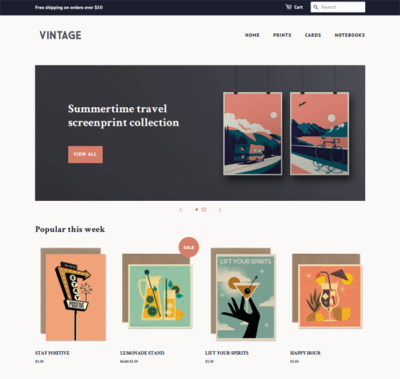 Shopify Themes For Selling Artwork Like Paintings And Prints Online